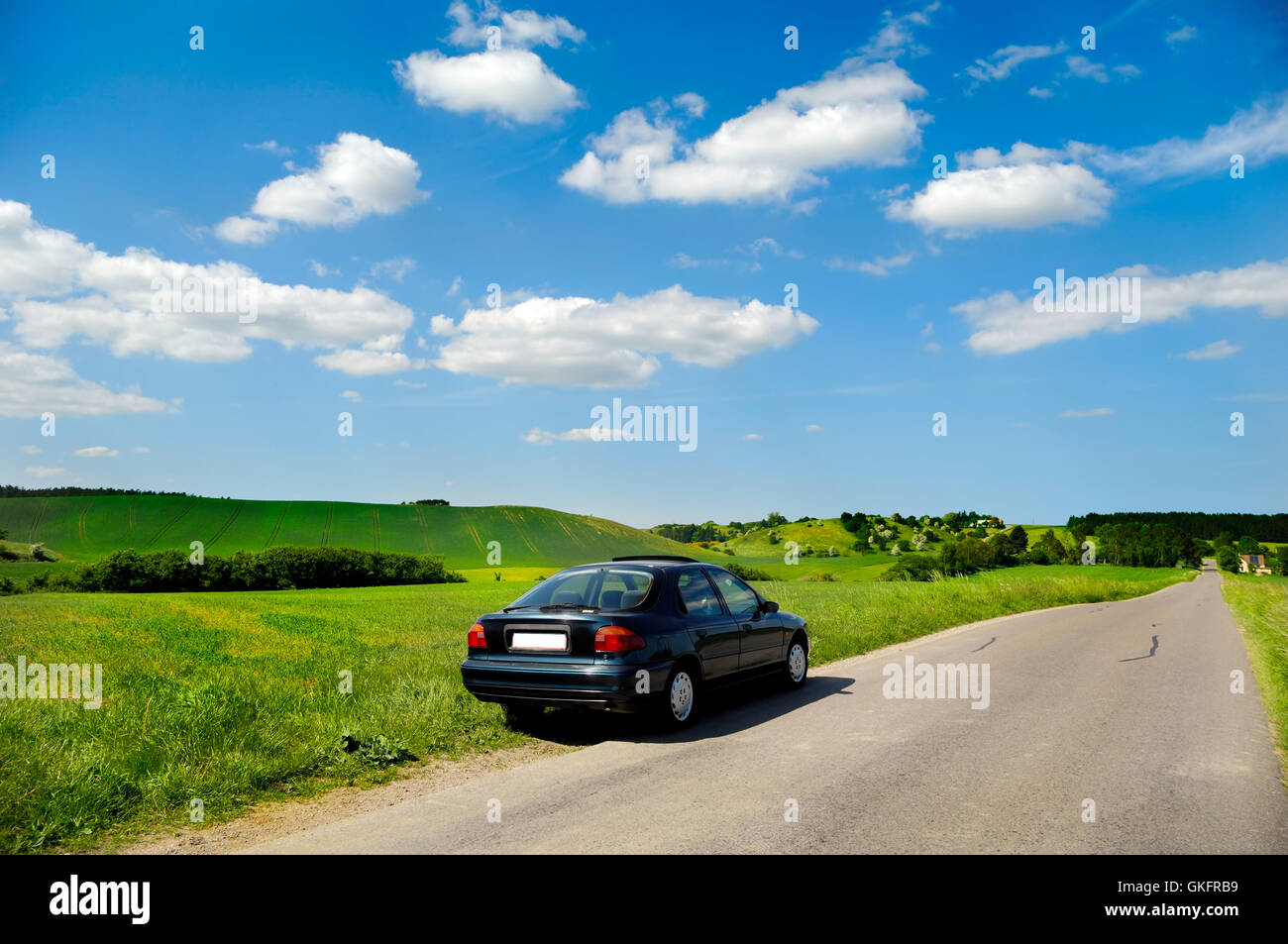 Car and landscape Stock Photo - Alamy