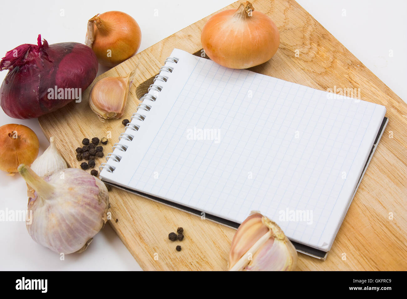 notebook for culinary note Stock Photo - Alamy