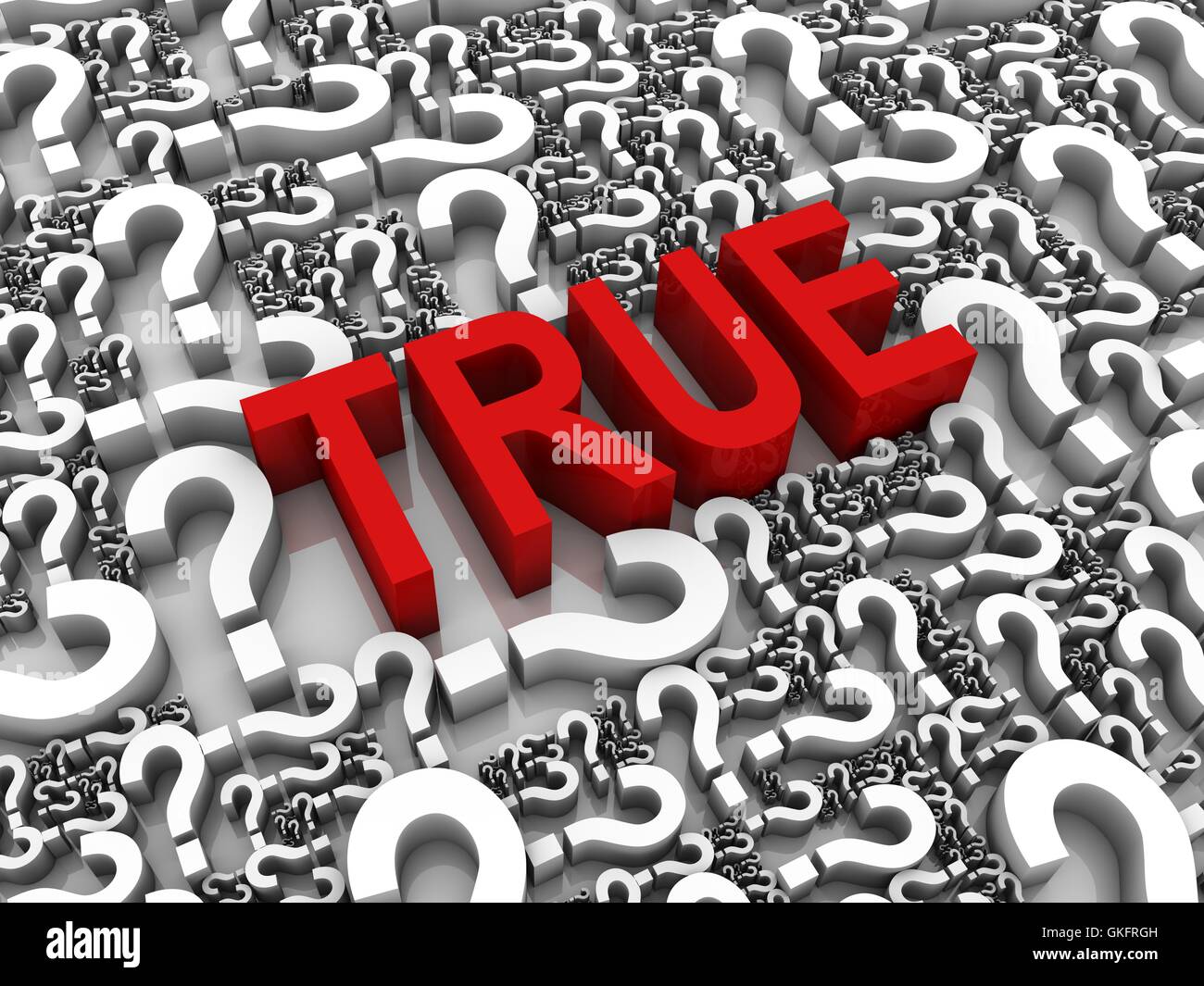 Truth question mark hi-res stock photography and images - Alamy