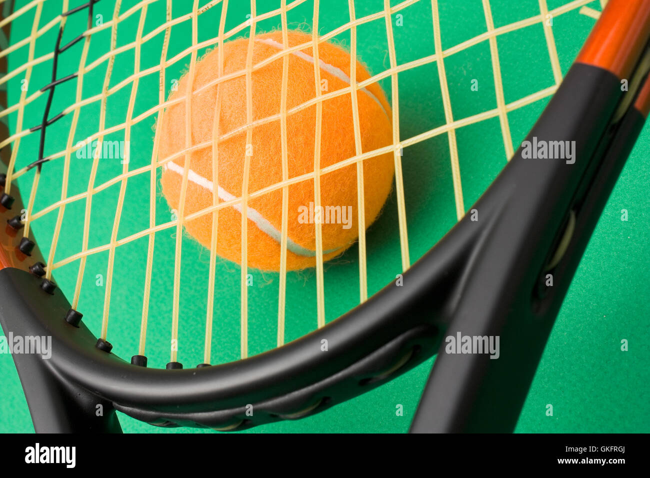 tennis racket and a ball Stock Photo - Alamy
