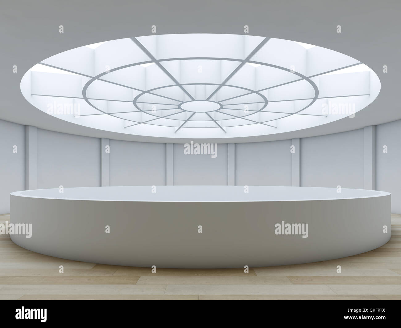 Minimalist interior with atrium Stock Photo - Alamy