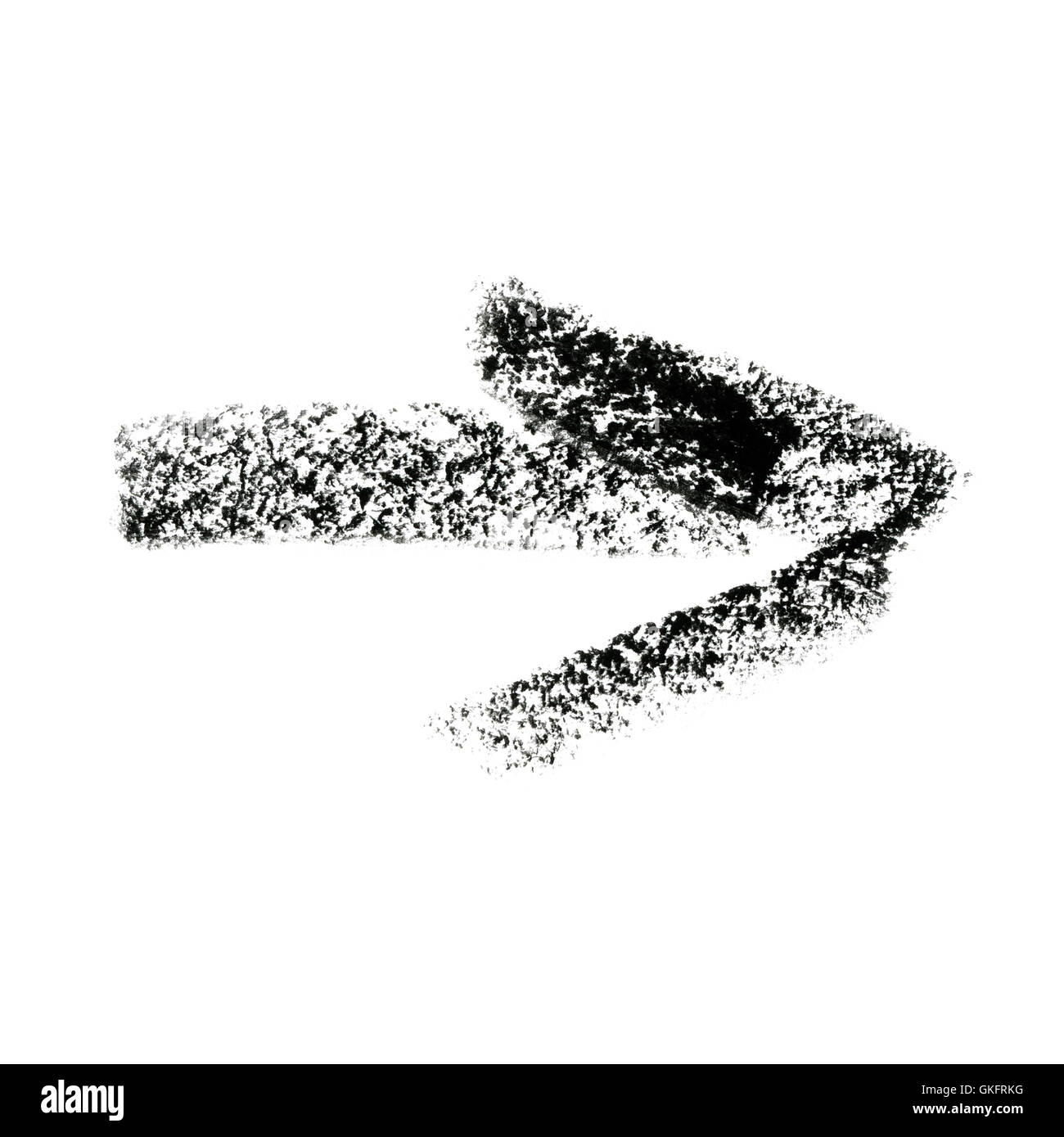 Painted Arrow Symbol Outline Stock Photo - Alamy