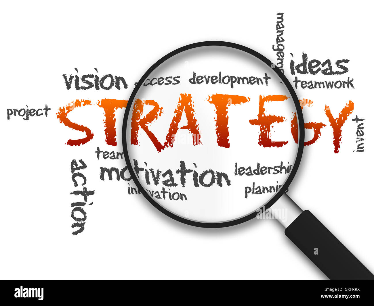 Magnifying Glass - Strategy Stock Photo - Alamy