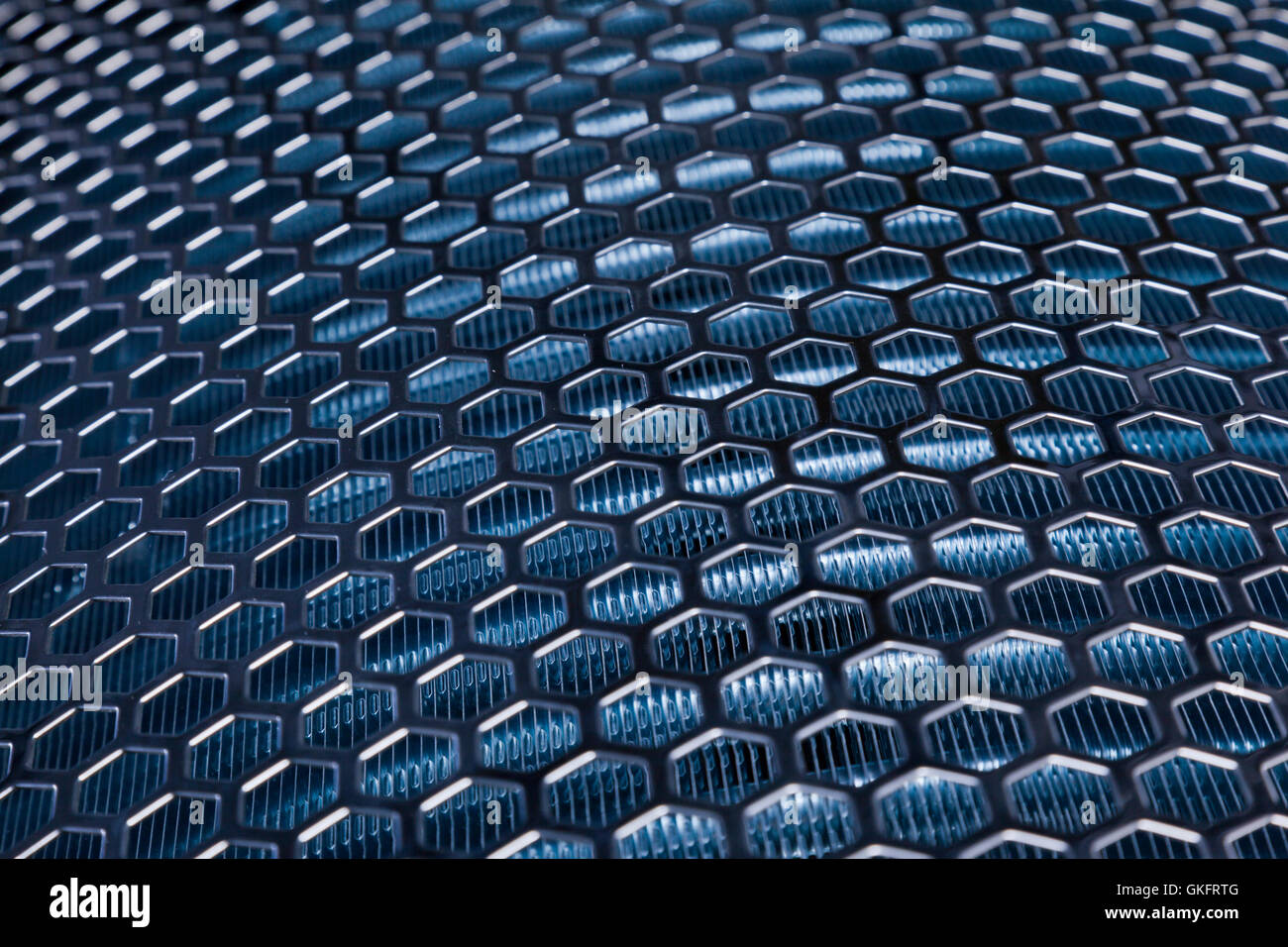 Blue Metal Mesh Stock Photo - Alamy