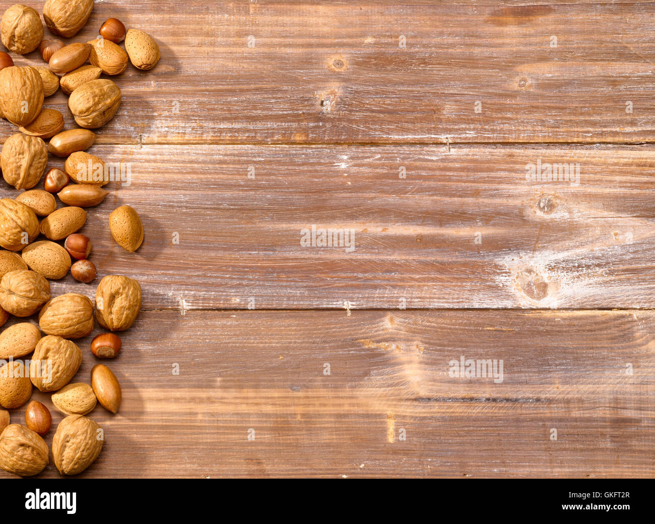 Nut mix in Nutshell Stock Photo - Alamy