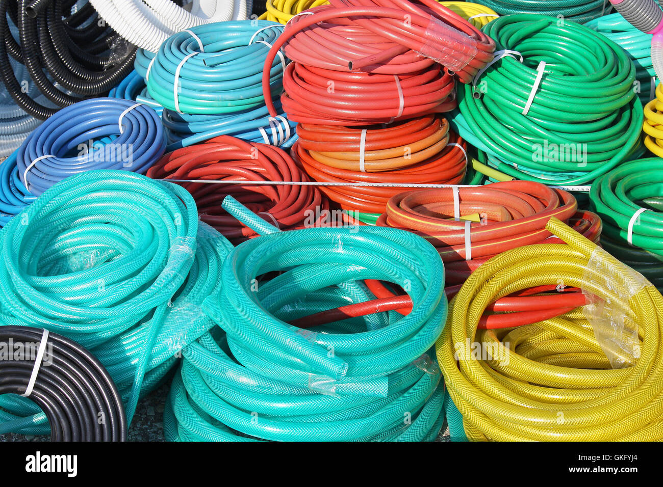 garden plastic synthetic material Stock Photo - Alamy