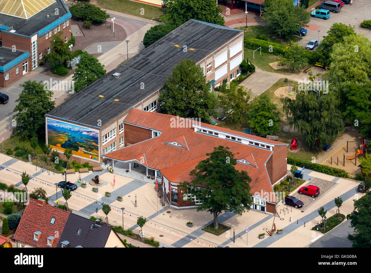 Aerial view, Official Röbel / Müritz outpost Rechlin Tourism Promotion ...