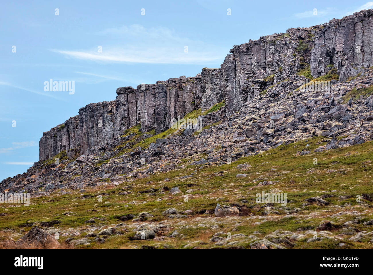 Gerduberg Cliffs, Snaefellsnes, Iceland Stock Photo - Alamy