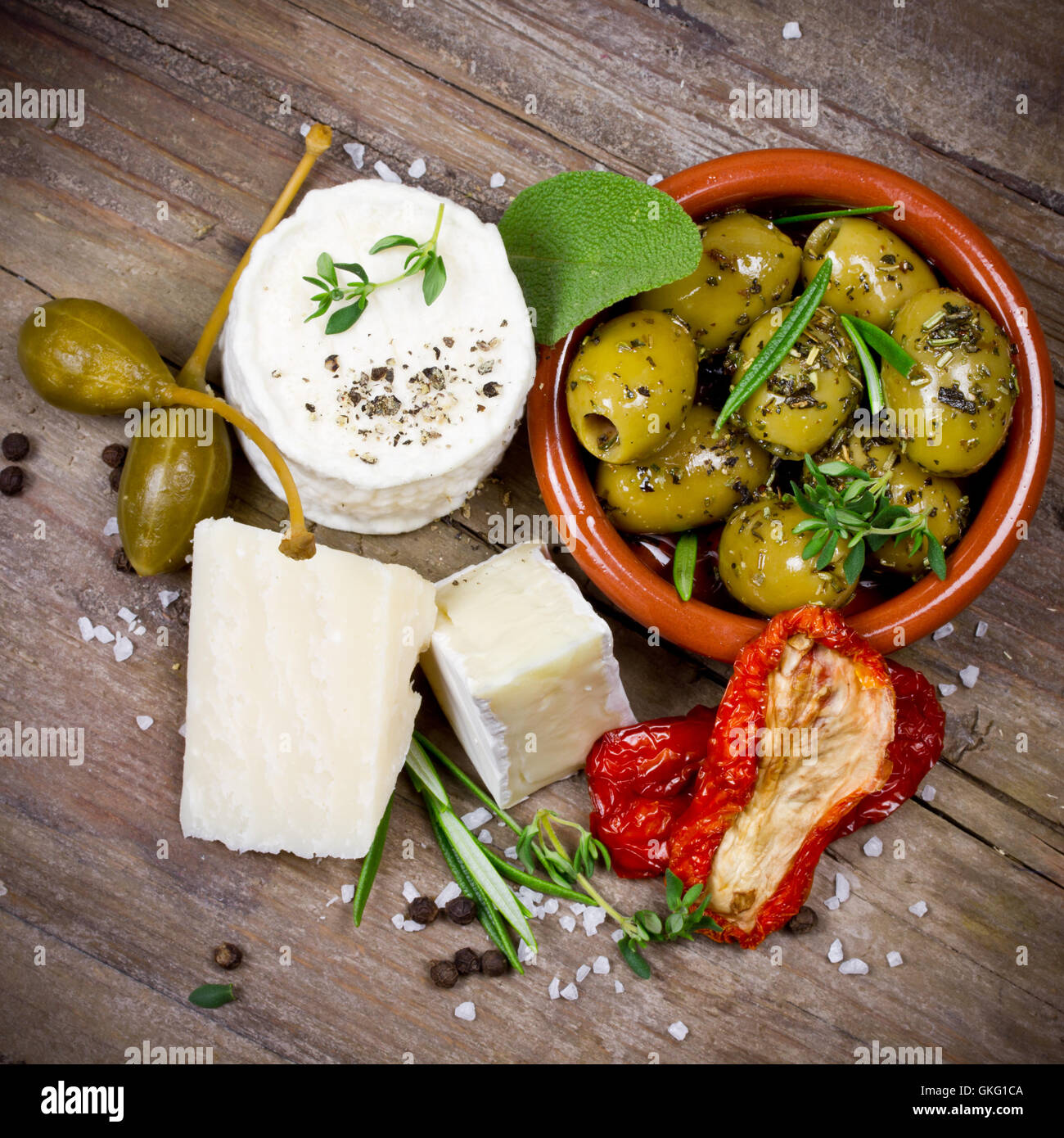 cheese and olives Stock Photo - Alamy