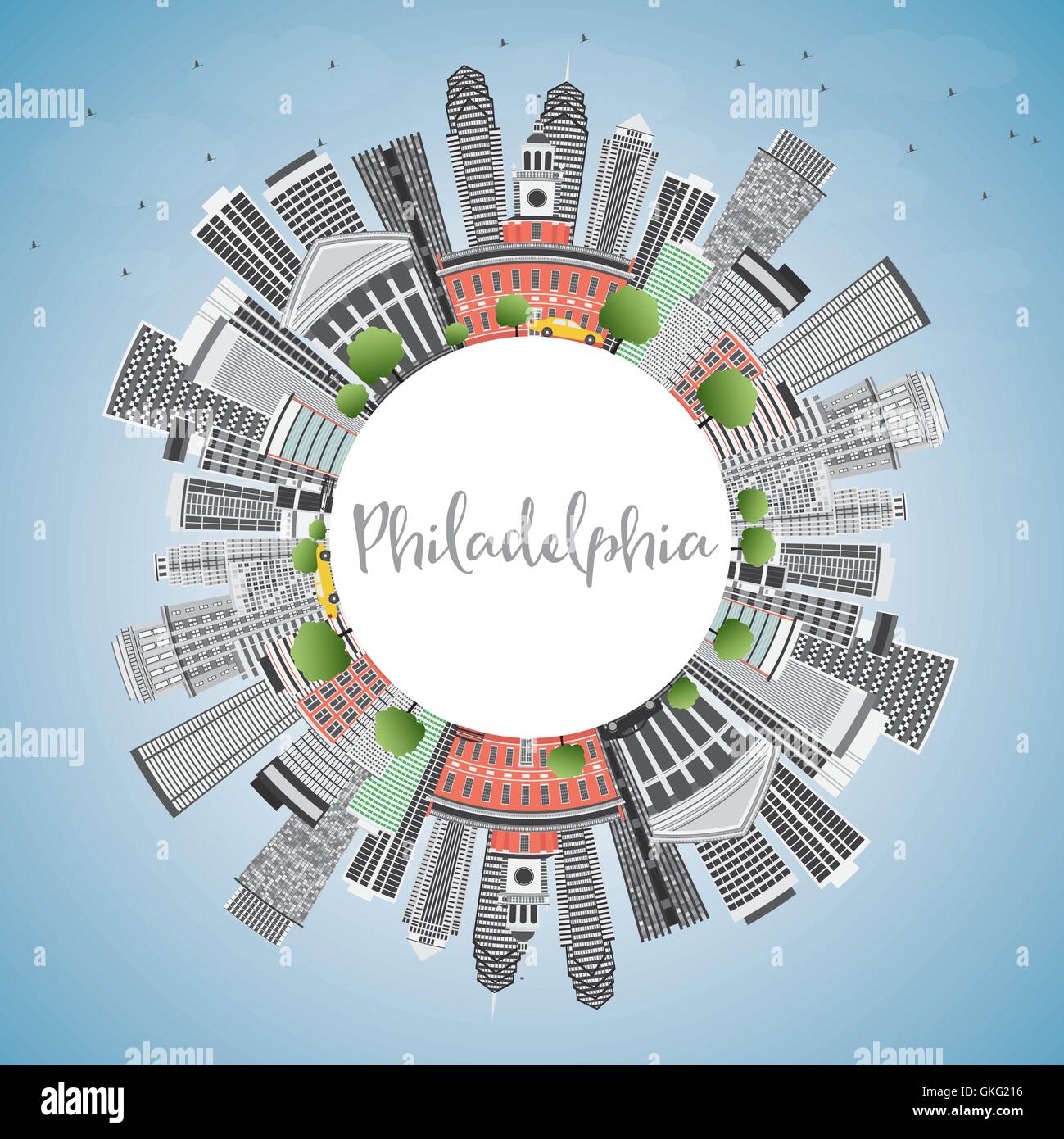 Philadelphia buildings Stock Vector Images - Alamy