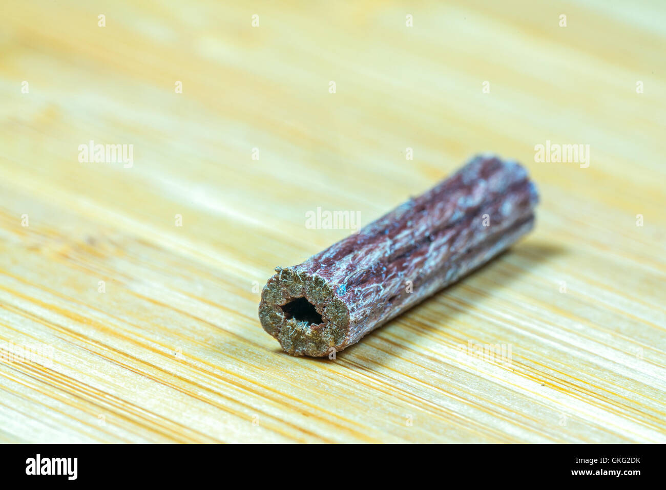 Wooden wall plug with bamboo texture surface Stock Photo - Alamy