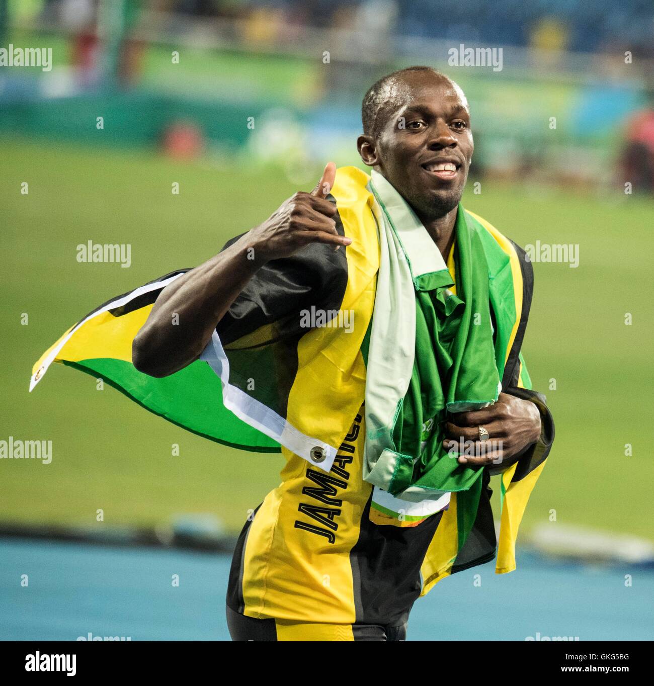 Rio de Janeiro, Brazil. 19th Aug, 2016. Usain Bolt (JAM) Athletics ...