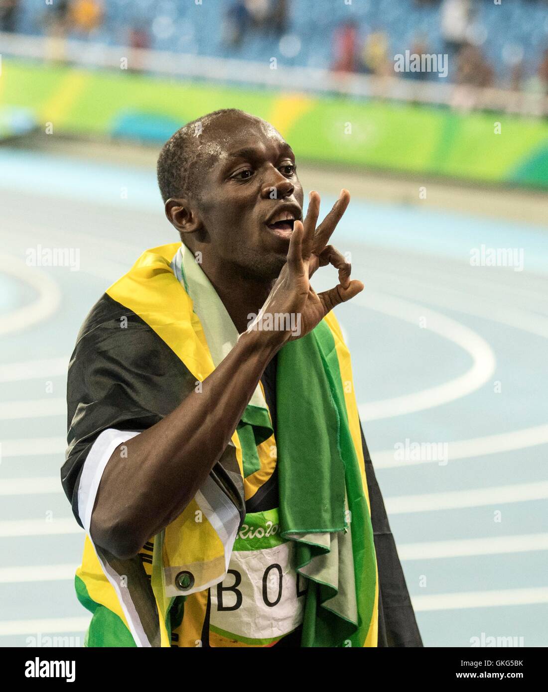 Rio de Janeiro, Brazil. 19th Aug, 2016. Usain Bolt (JAM) Athletics ...