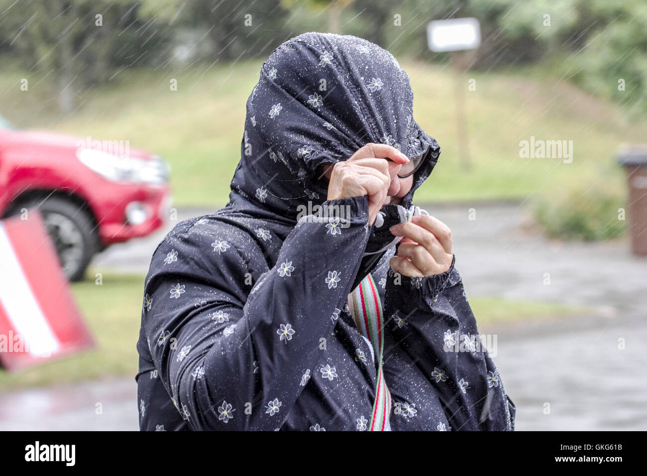 a, rain, raindrop, raindrops, rained, raining, sidewalk, pouring down ...
