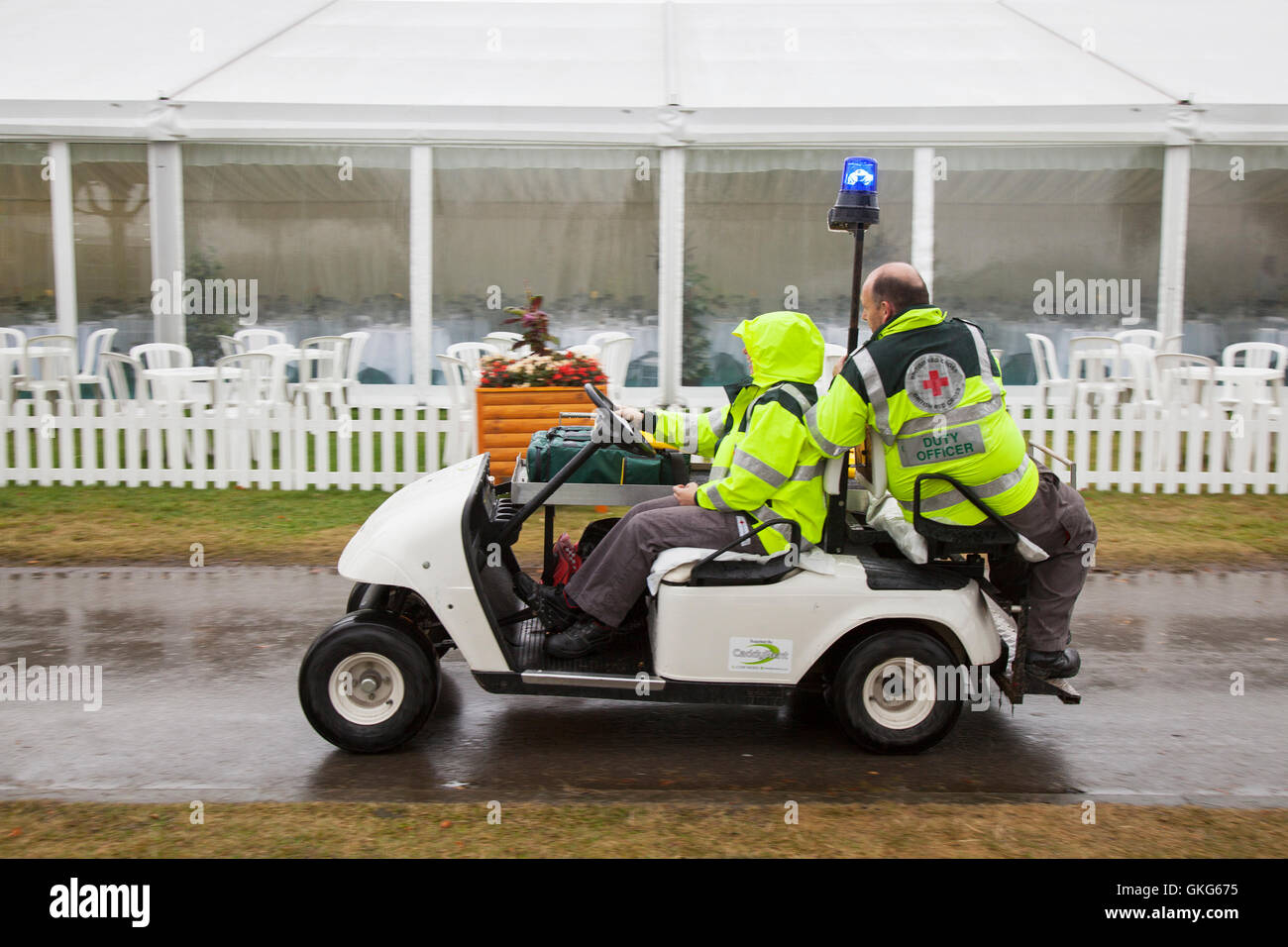 Electric Buggy with NHS Ambulance service personnel at Southport Flower ...