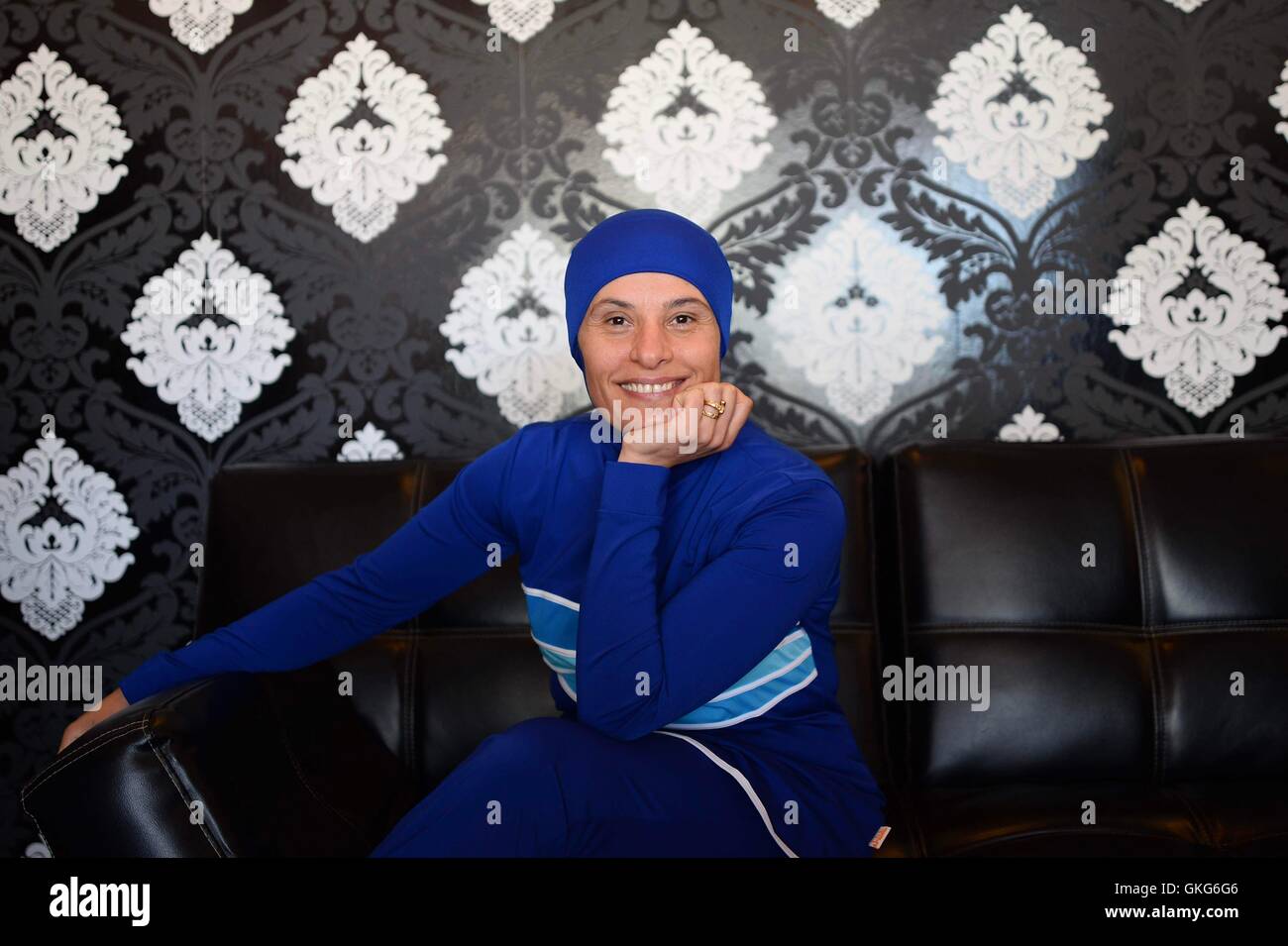 Sydney, Australia. 20th Aug, 2016. Siham Karra-Hassan poses at a ...