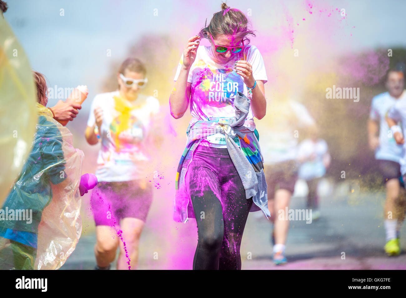 Birmingham Color run 2016 Stock Photo - Alamy