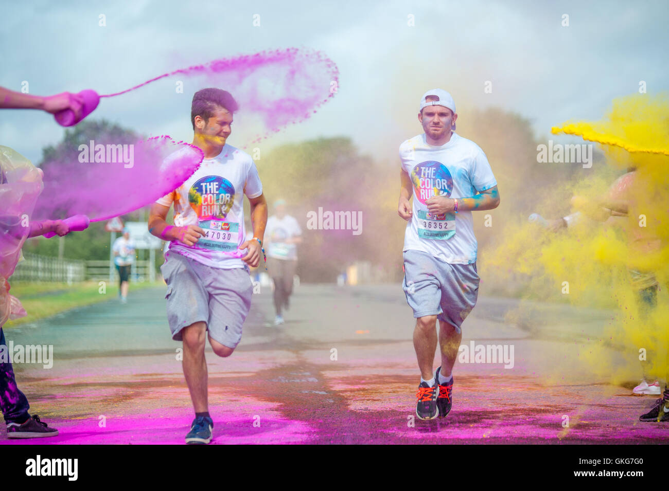 Birmingham Color run 2016 Stock Photo - Alamy