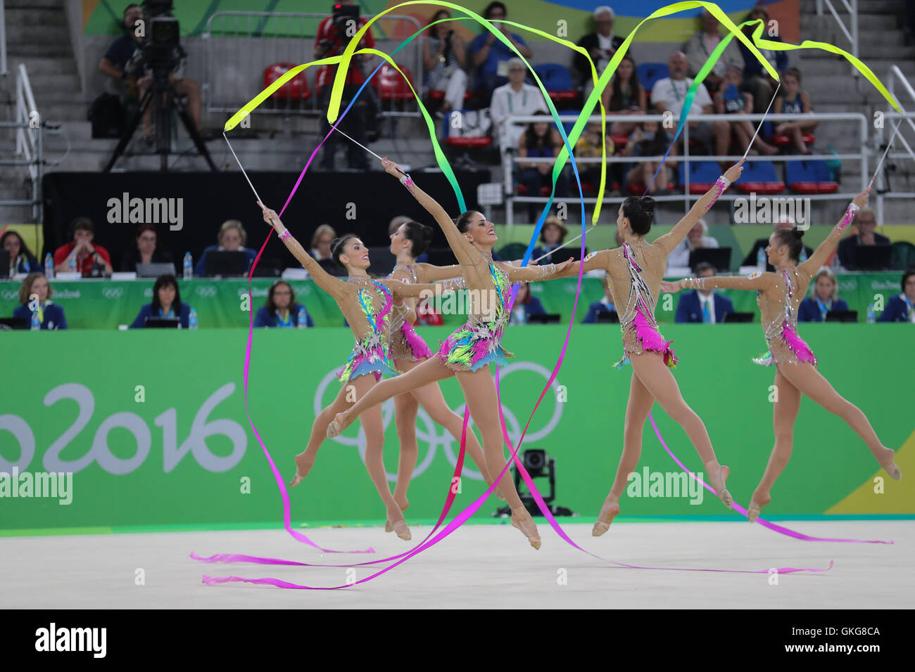 Rio 2016 Rhythmic Gymnastics Team High Resolution Stock Photography and ...