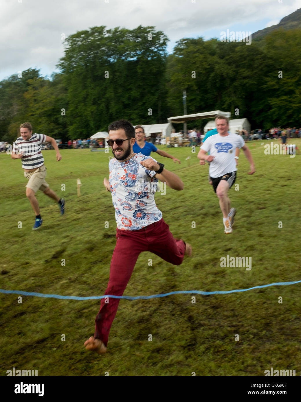Man running Glenfinnan gathering and games historic annual event ...
