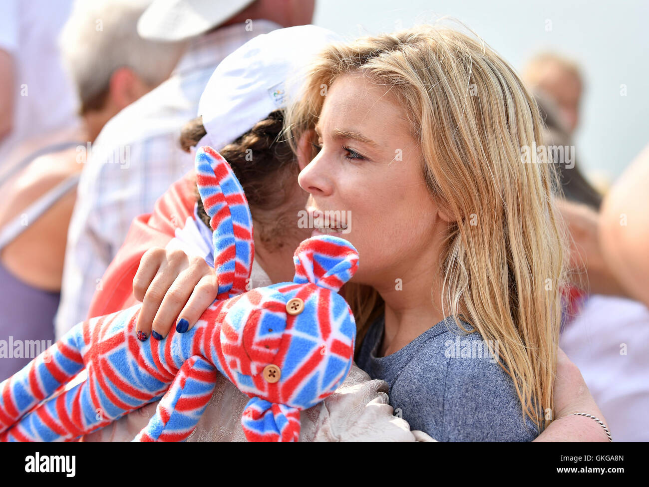 Rio de Janeiro. Brazil. 20th August, 2016. The British fans. Canoe ...