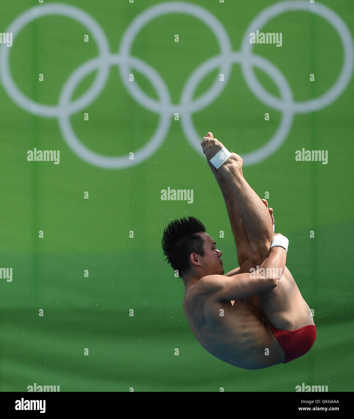 Rio De Janeiro, Brazil. 20th Aug, 2016. China's Qiu Bo competes during ...