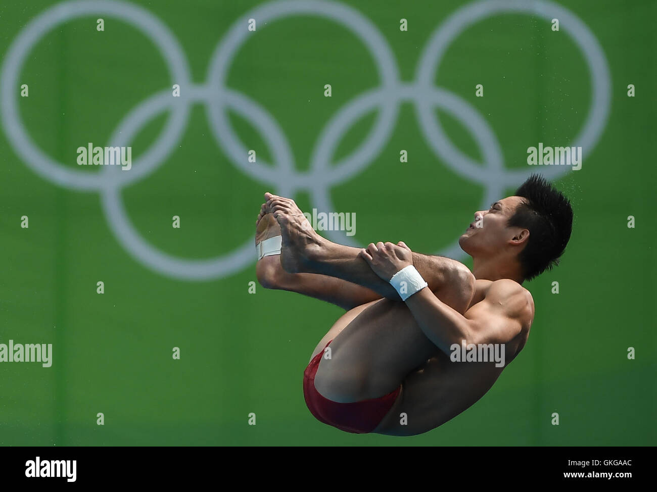 Rio De Janeiro, Brazil. 20th Aug, 2016. China's Qiu Bo competes during ...
