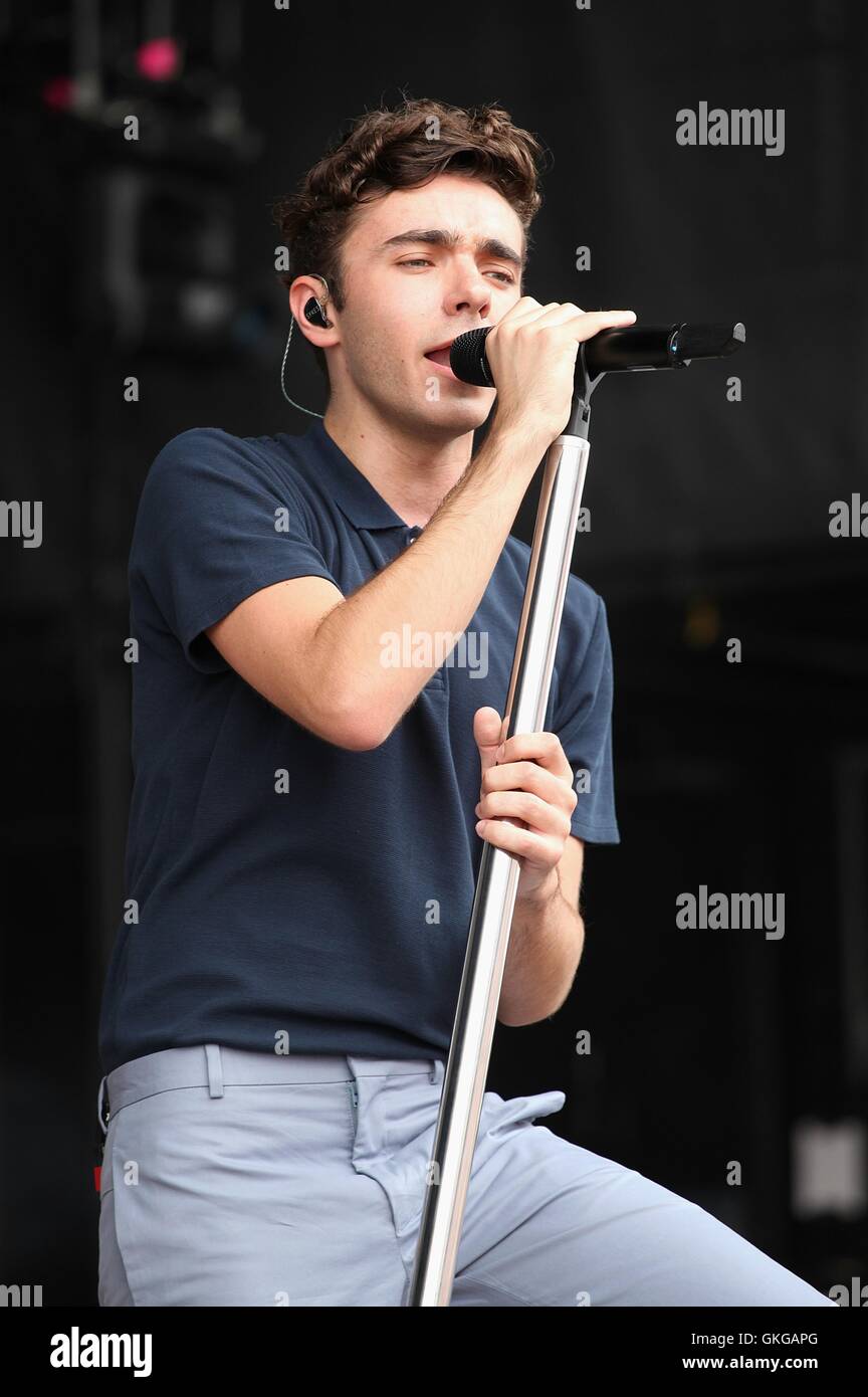 New York, USA. 20th August, 2016. Nathan Sykes perfoming live at the ...
