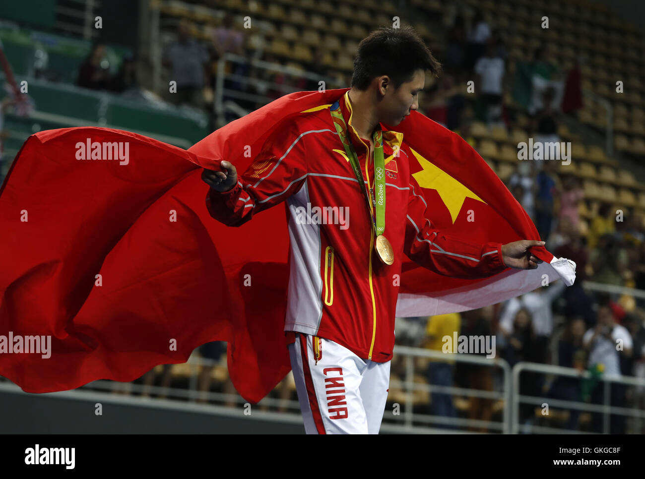 Rio De Janeiro, Brazil. 20th Aug, 2016. Gold medalist China's Chen ...