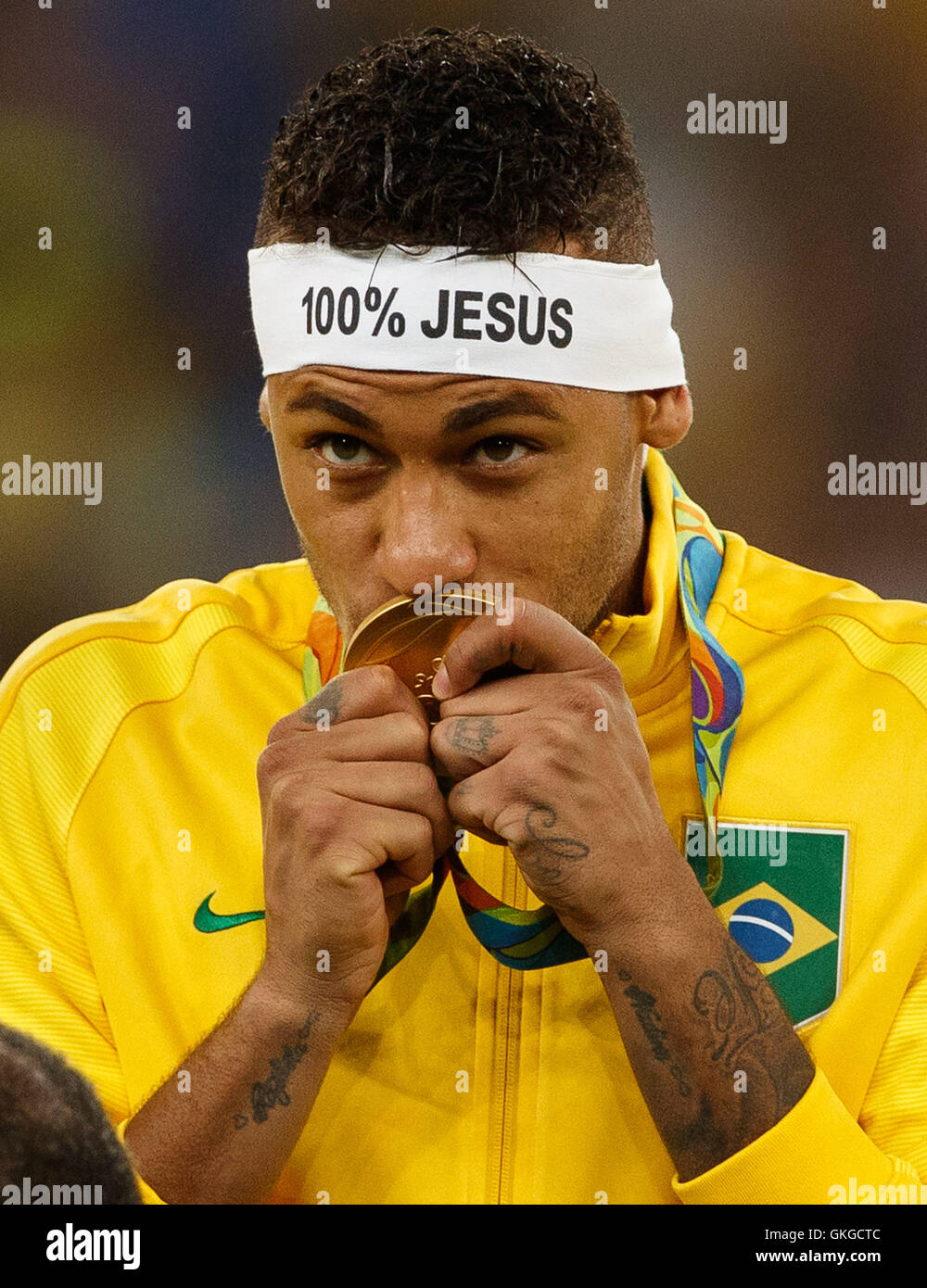Neymar brazil 2016 football gold medal hi-res stock photography and ...