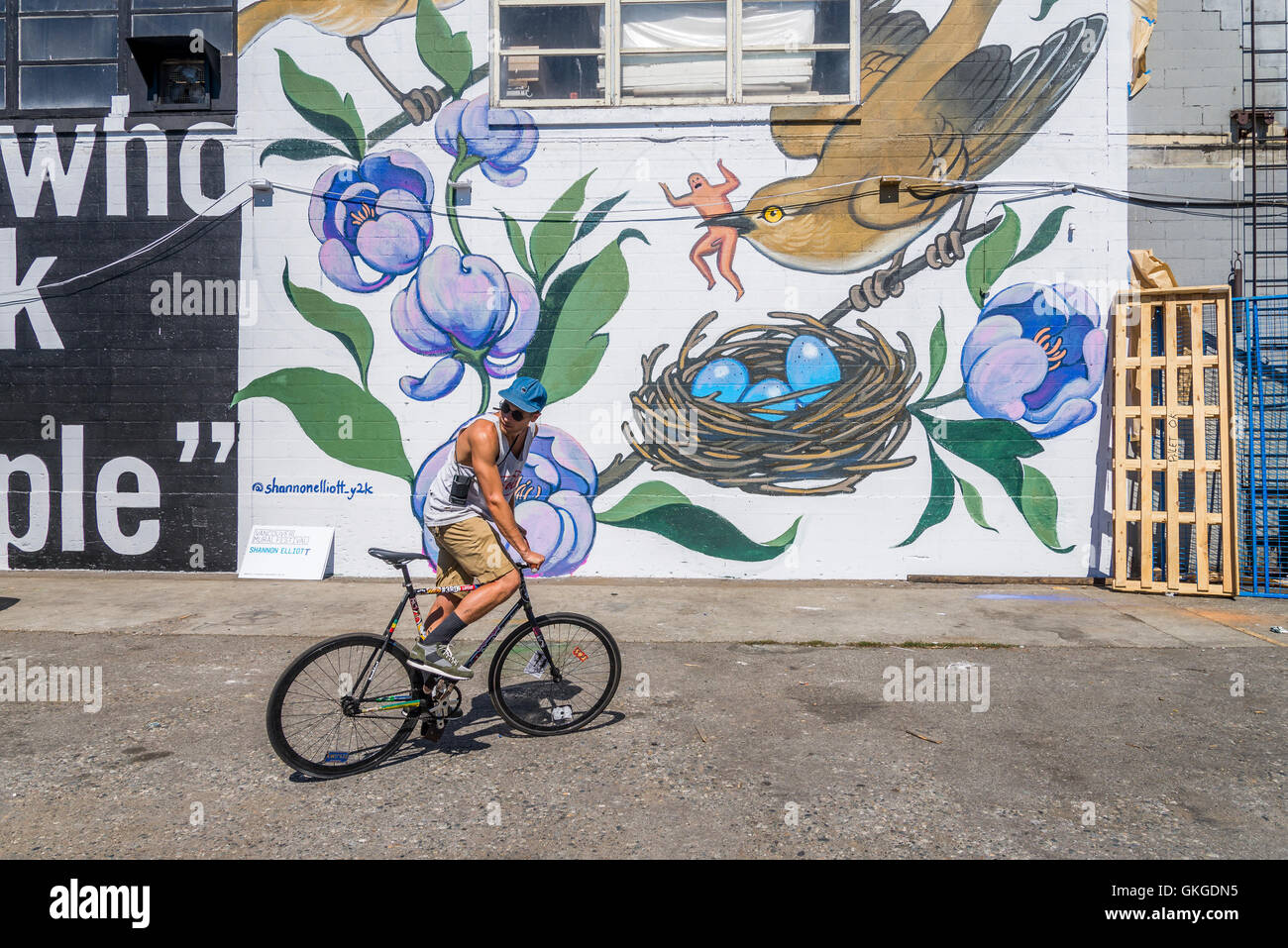 Mural, Vancouver Mural Festival, Vancouver, B.C. Canada Stock Photo - Alamy