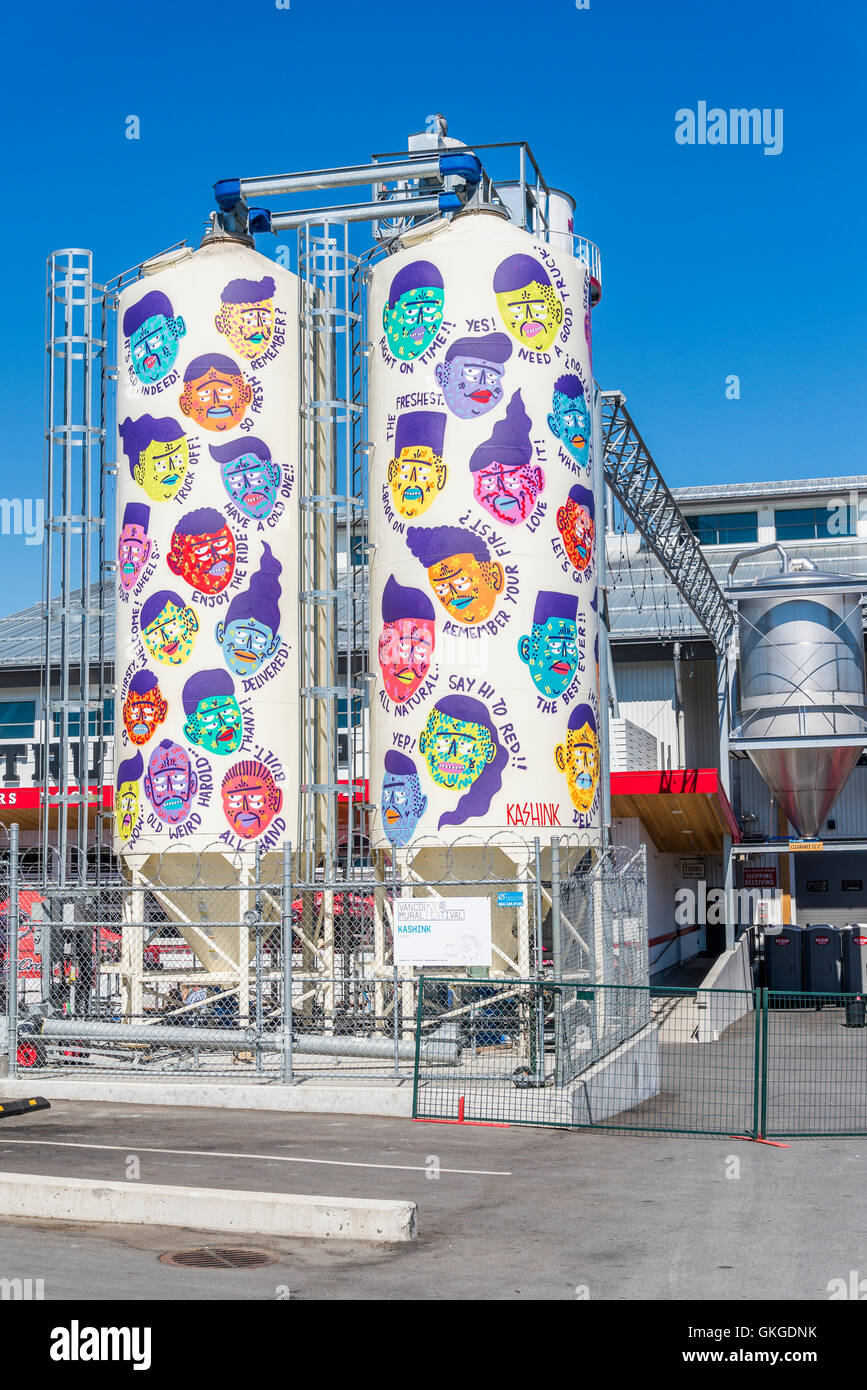 British columbia canada mural festival vancouver mural hi-res stock ...