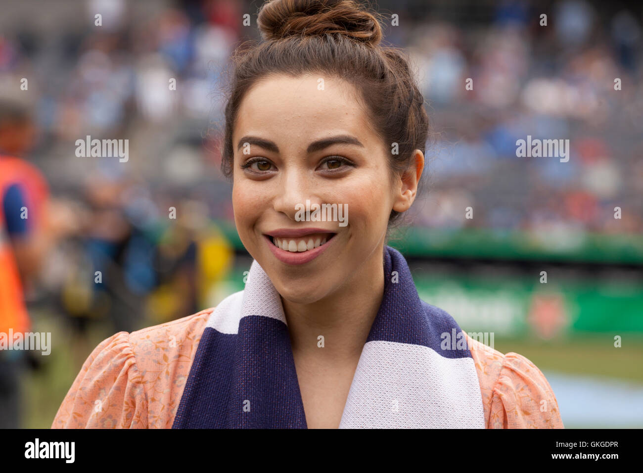 New York, NY USA - August 20, 2016: Hannah Florence of Cirque du Soleil ...
