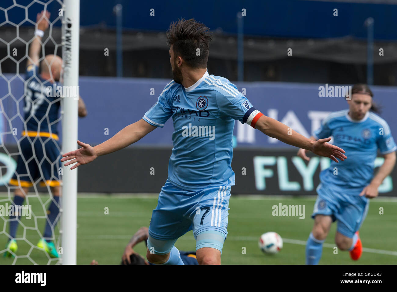 New York, NY USA - August 20, 2016: David Villa (7) of NYC FC ...