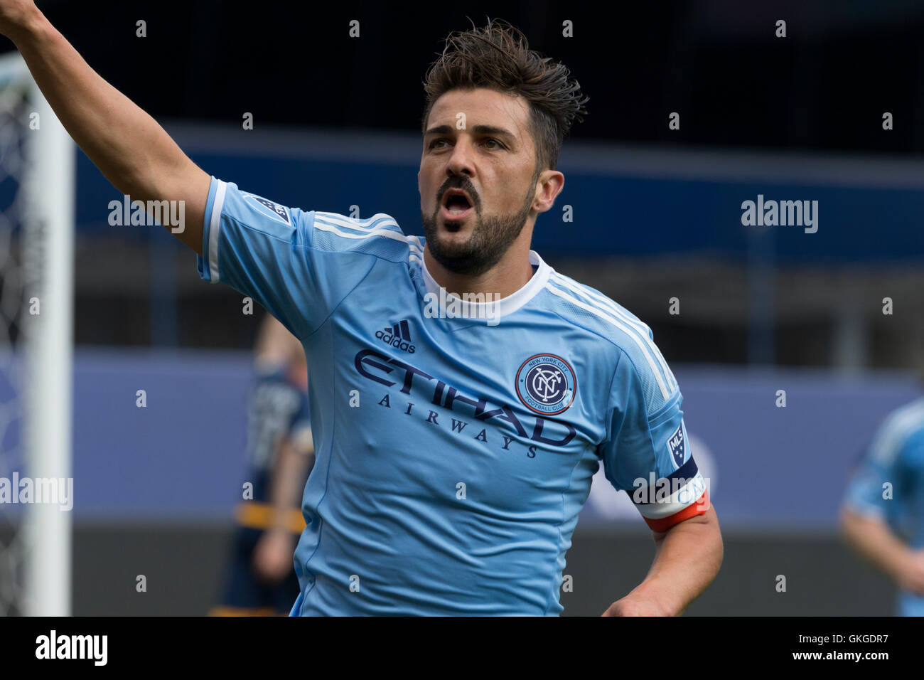 New York, NY USA - August 20, 2016: David Villa (7) of NYC FC ...