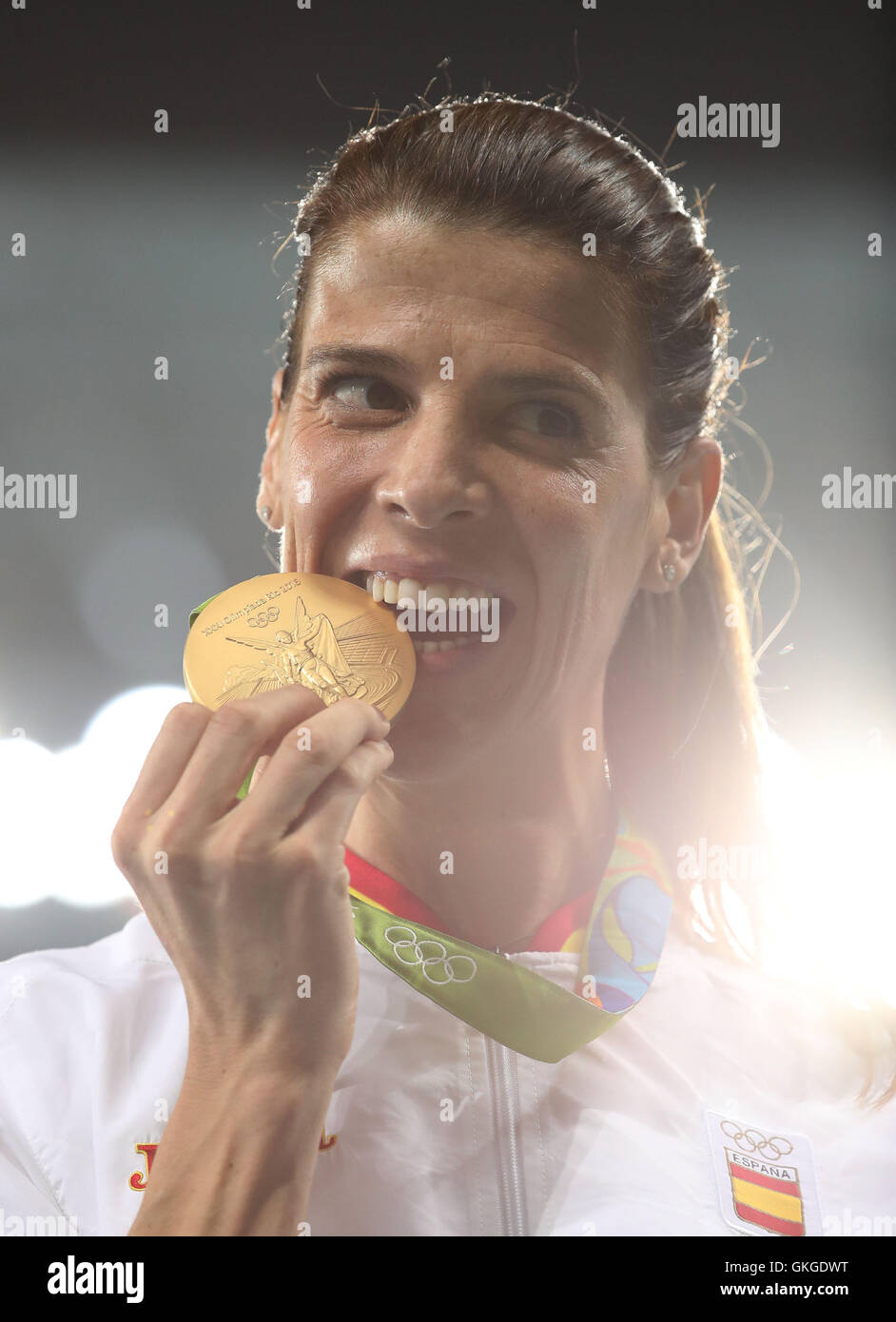 Rio De Janeiro, Brazil. 20th Aug, 2016. Gold medalist Spain's Ruth ...