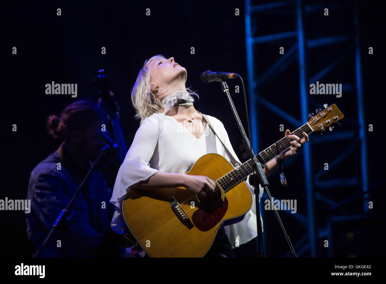 Folk singer Laura Marling headlines on the Mountain Stage on Day Two of ...