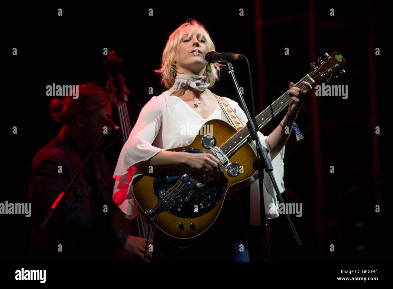 Folk singer Laura Marling headlines on the Mountain Stage on Day Two of ...