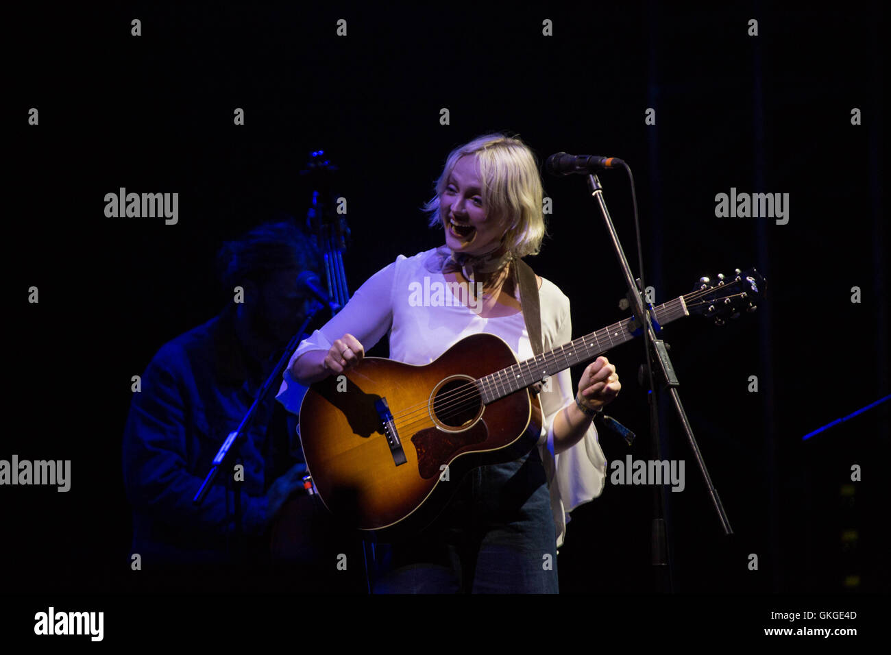 Folk singer Laura Marling headlines on the Mountain Stage on Day Two of ...