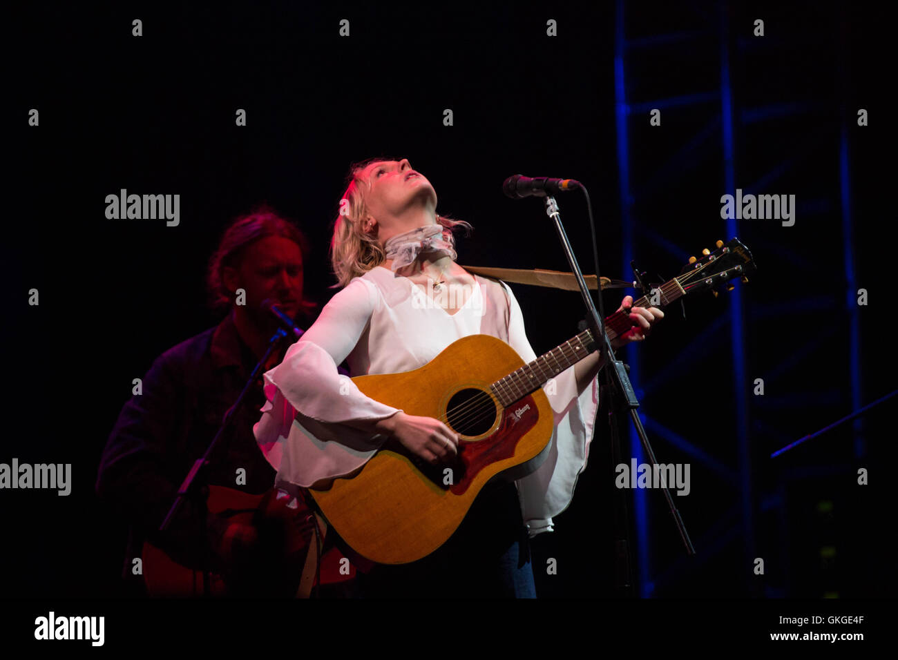 Folk singer Laura Marling headlines on the Mountain Stage on Day Two of ...