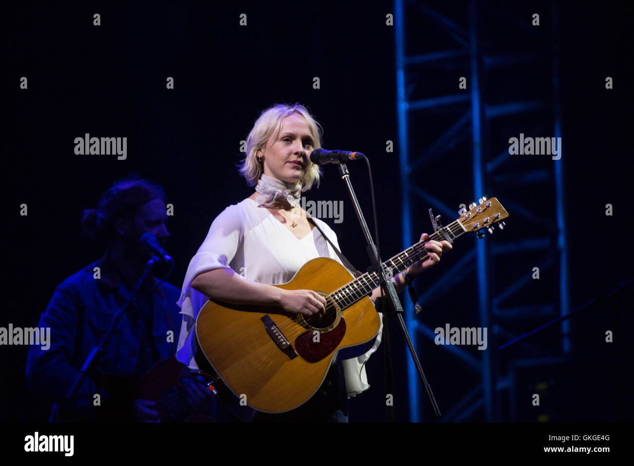 Folk singer Laura Marling headlines on the Mountain Stage on Day Two of ...