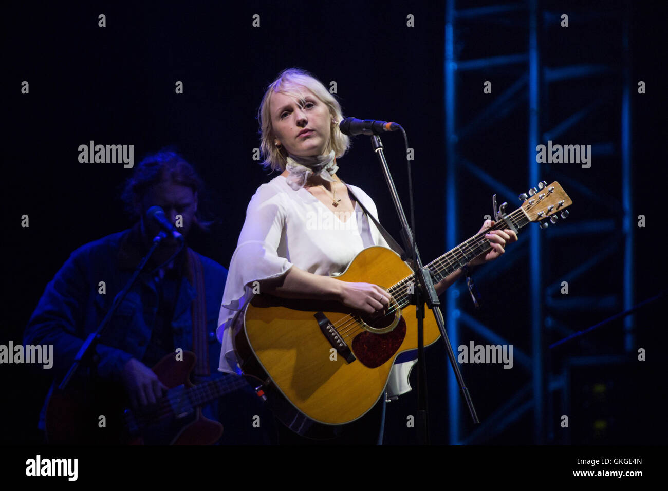 Folk singer Laura Marling headlines on the Mountain Stage on Day Two of ...