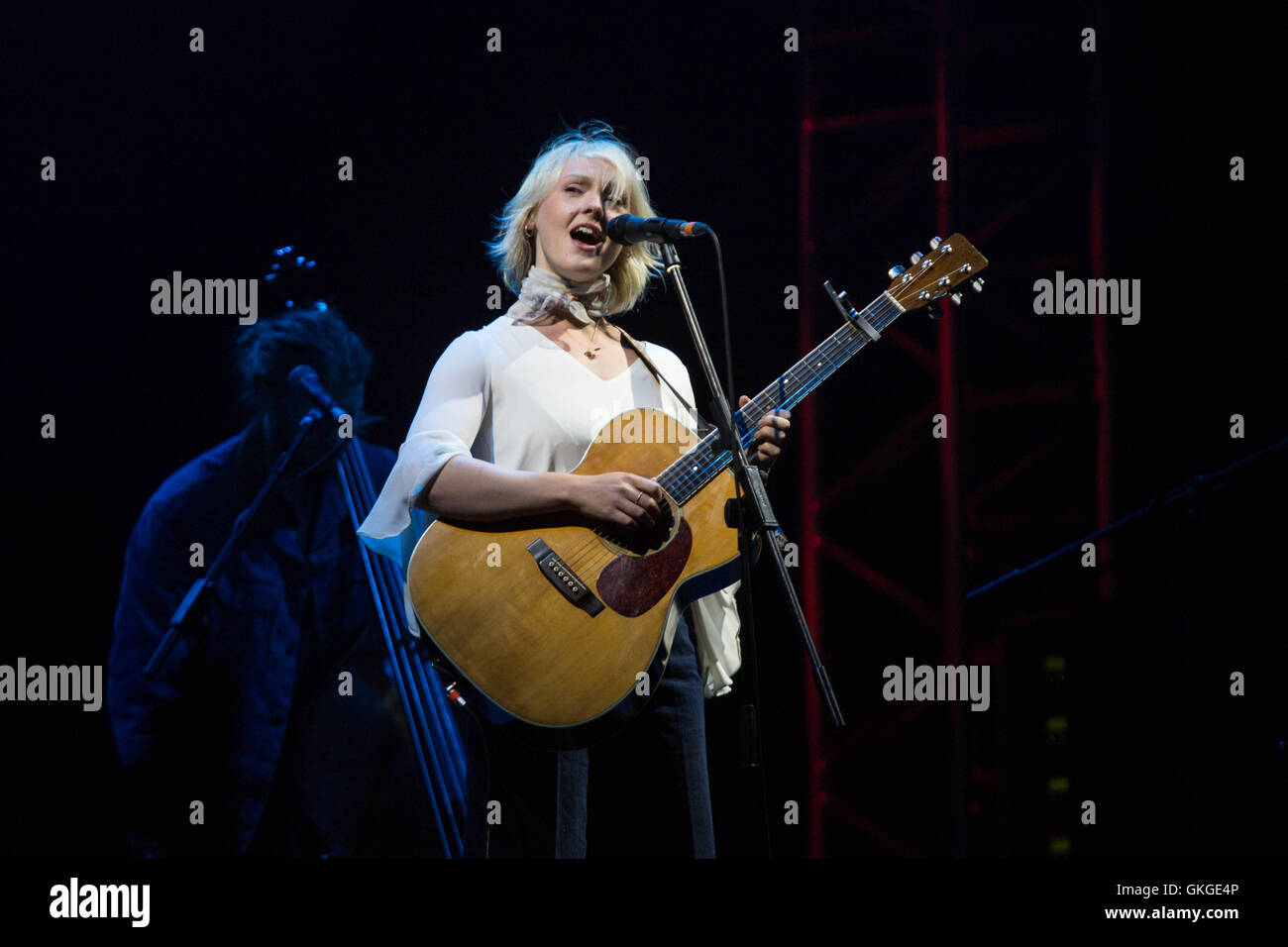 Folk singer Laura Marling headlines on the Mountain Stage on Day Two of ...