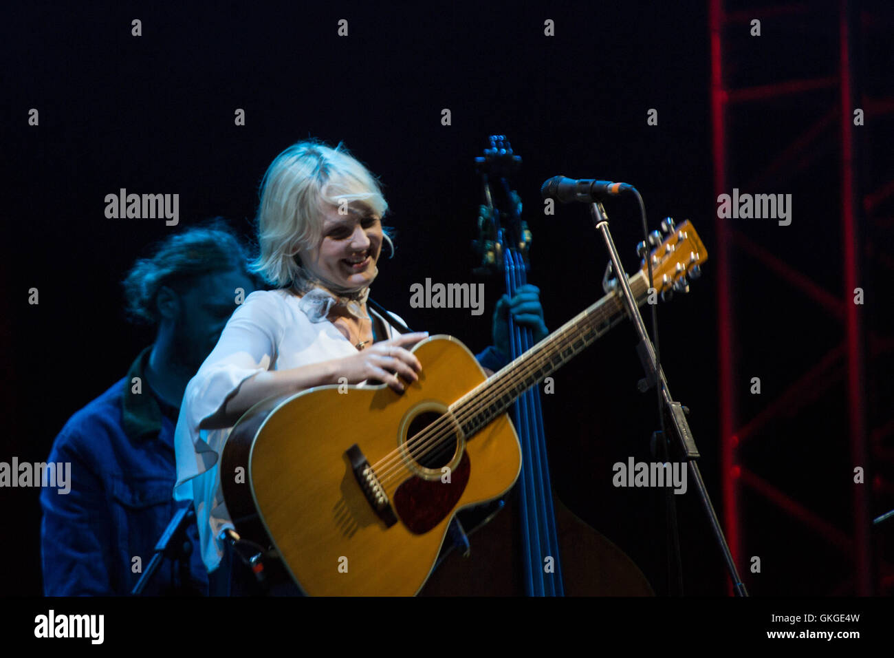 Folk singer Laura Marling headlines on the Mountain Stage on Day Two of ...