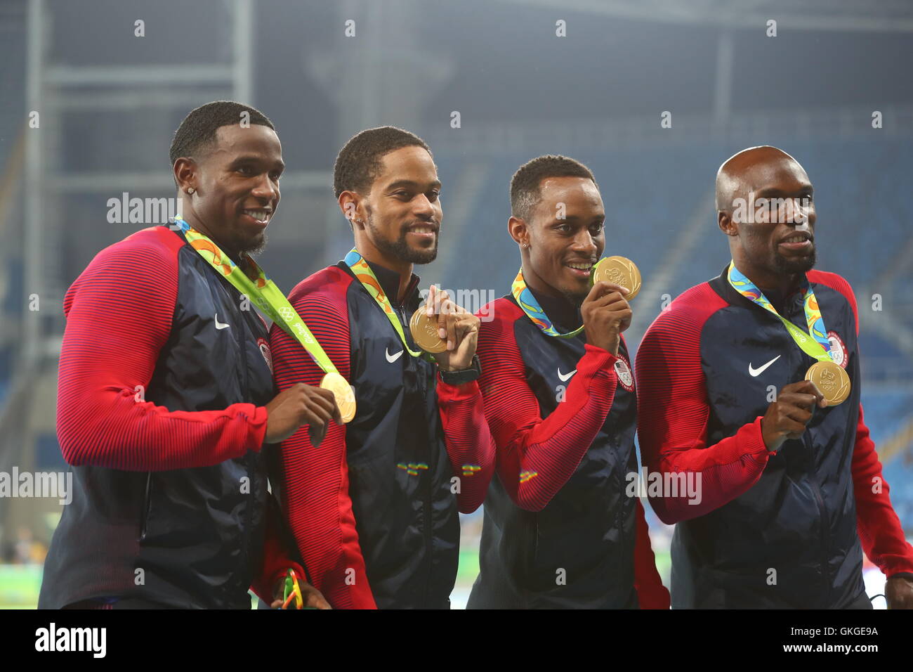 Rio De Janeiro, Brazil. 20th Aug, 2016. Gold medalists athletes of the ...