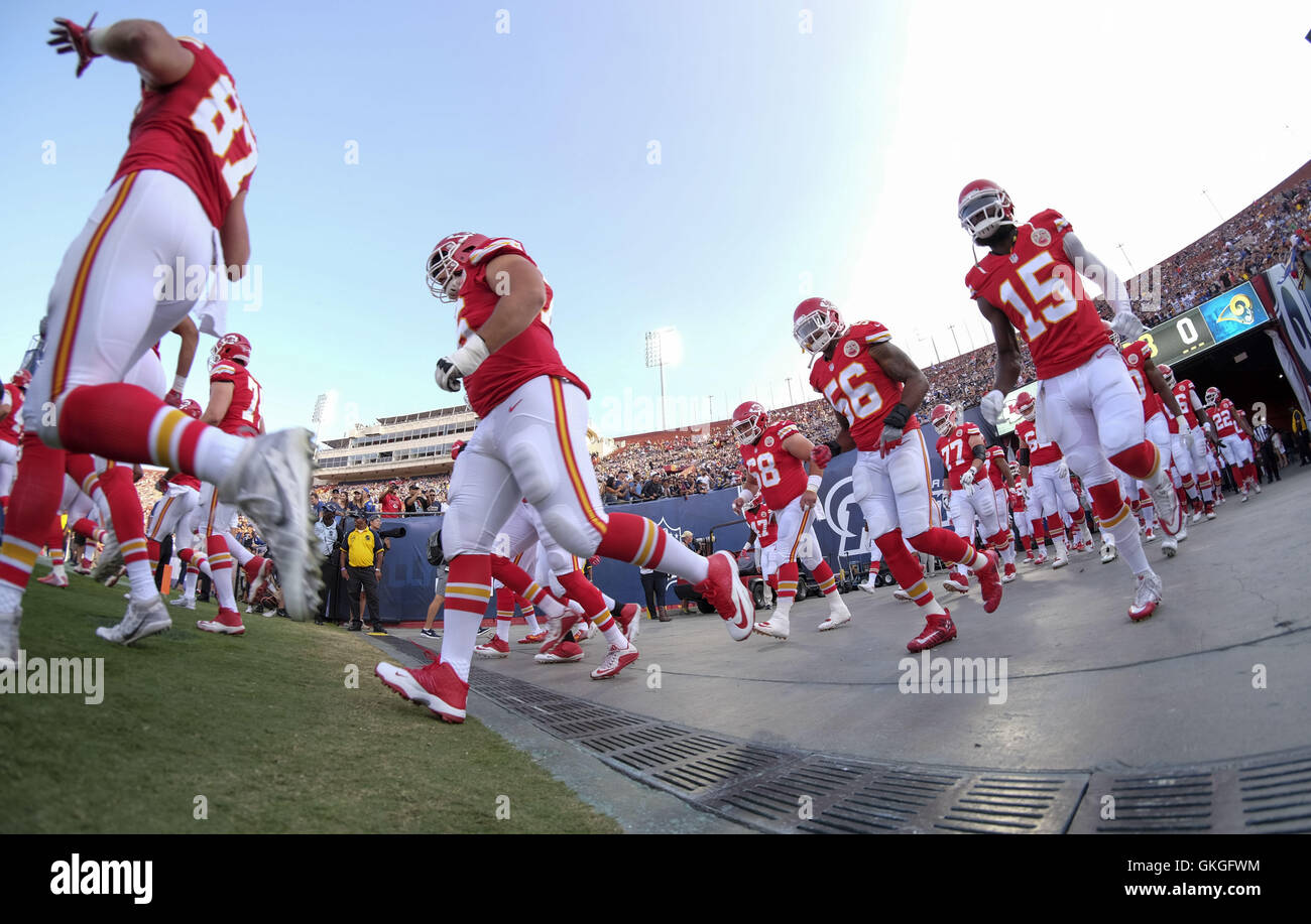 Los Angeles, California, USA. 20th Aug, 2016. Kansas City Chiefs run ...