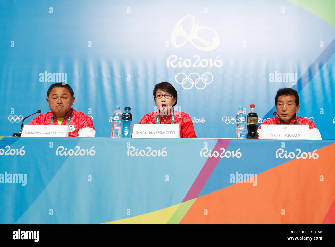 (L-R) Yasuhiro Yamashita, Seiko Hashimoto, Yuji Takada (JPN), 21st Aug ...