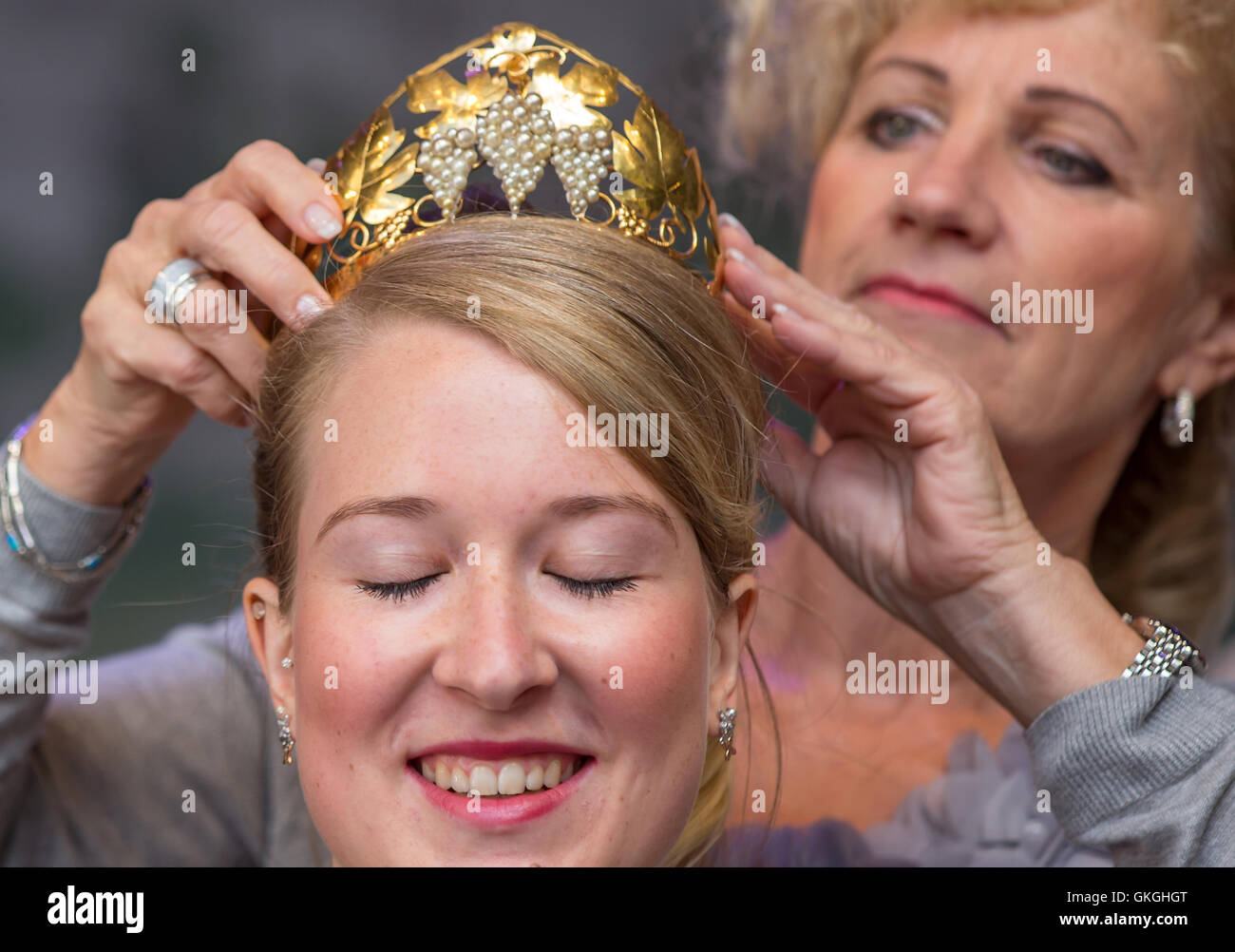 Thiringia, Germany. 21st Aug, 2016. Maria Köditz is crowned the ...