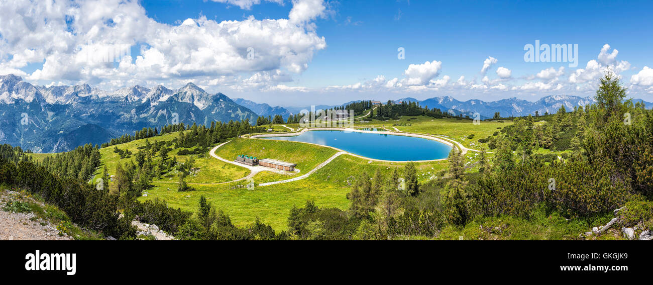 View from the mountain top called Hoess at the Austrian Alps. The Hoess ...