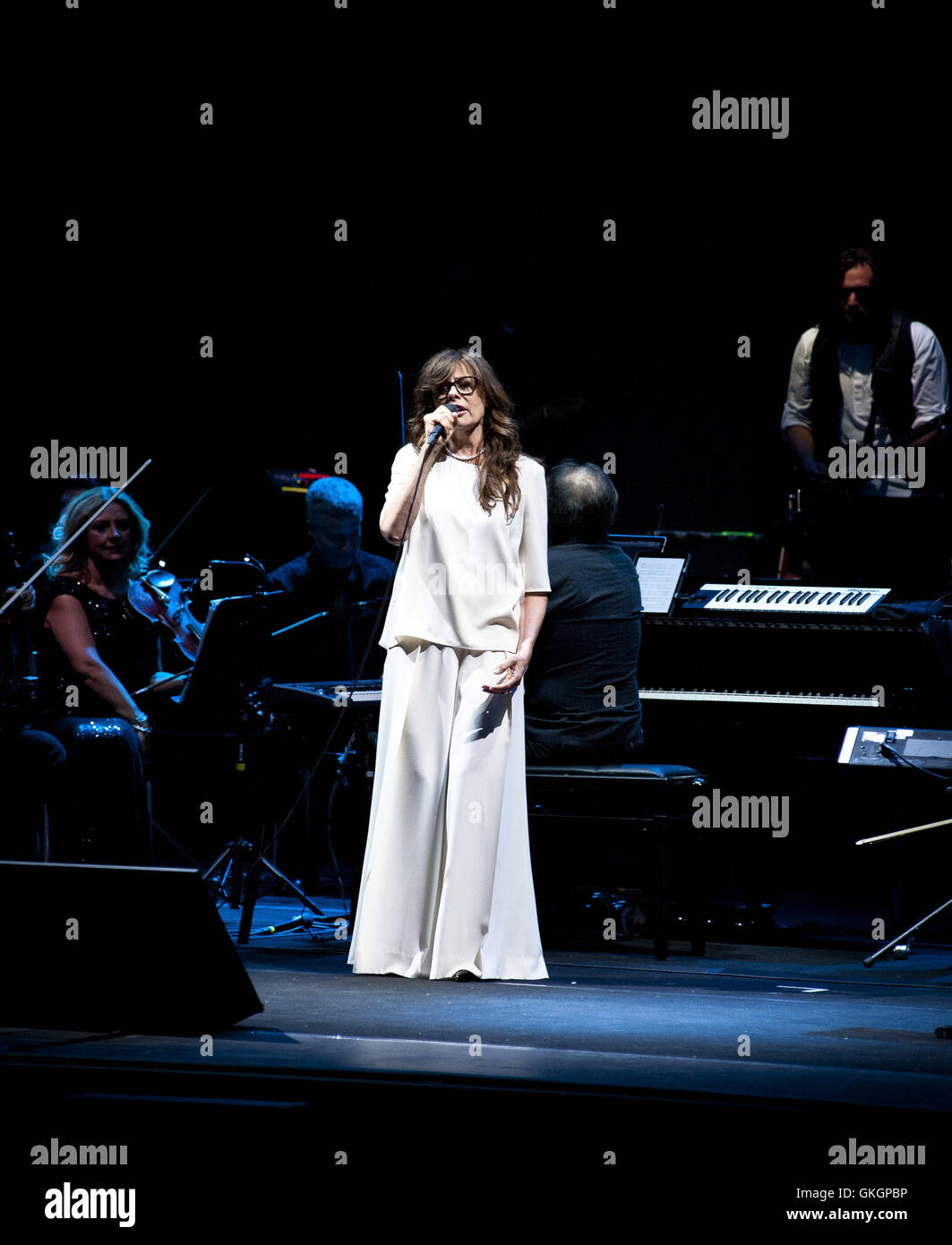 Franco Battiato and Alice perform live in concert at Auditorium Parco ...